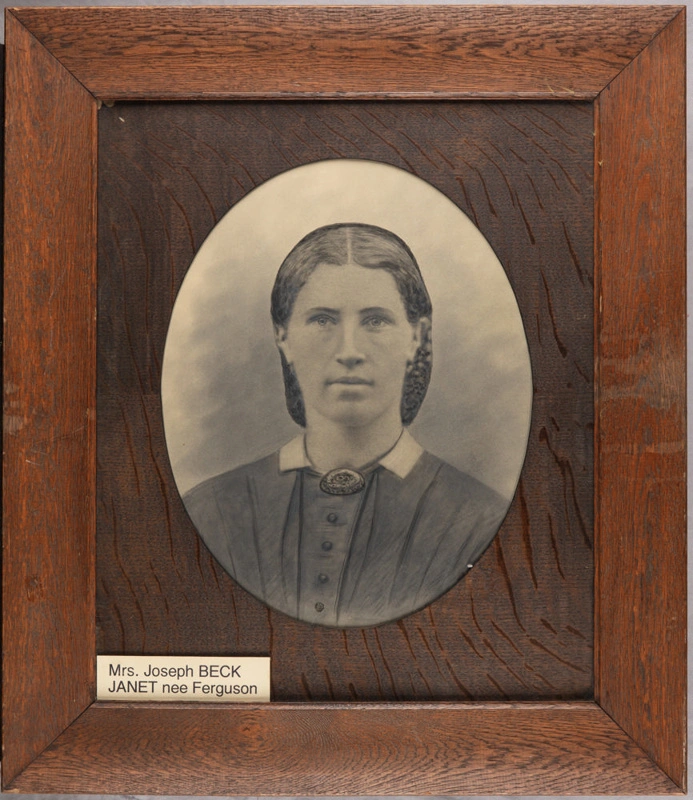 Framed photograph, Portrait of Janet Beck | Record | DigitalNZ