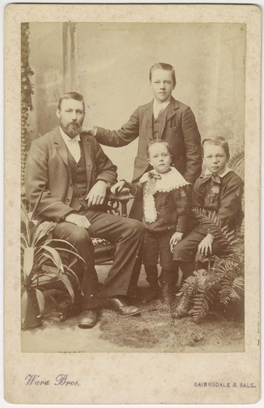 Photograph, Alexander Frew and sons Robert, James and George | Record | DigitalNZ