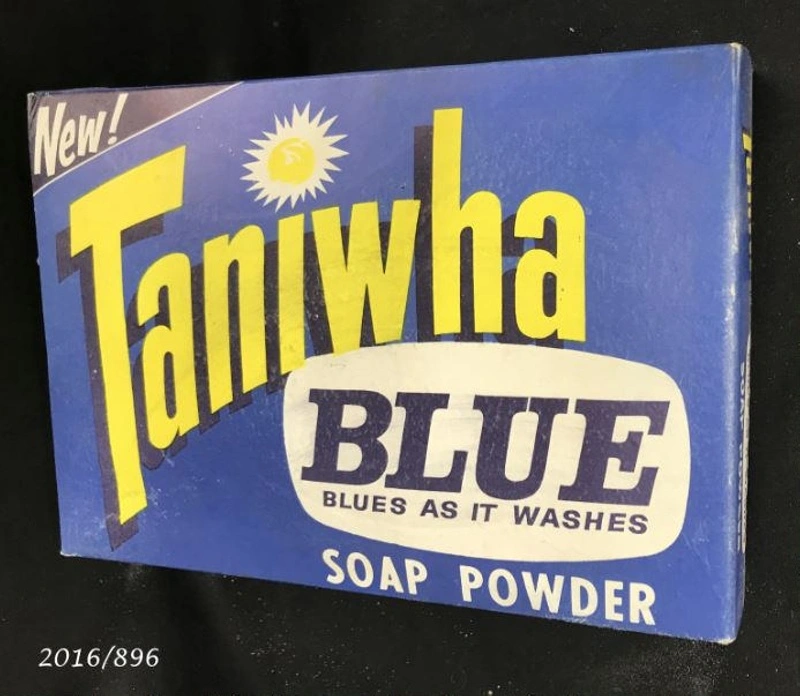 Packet, Taniwha Soap Powder | Record | DigitalNZ