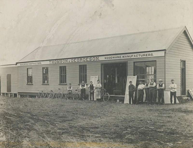 Photograph, First Thomson & Georgeson Building | Record | DigitalNZ