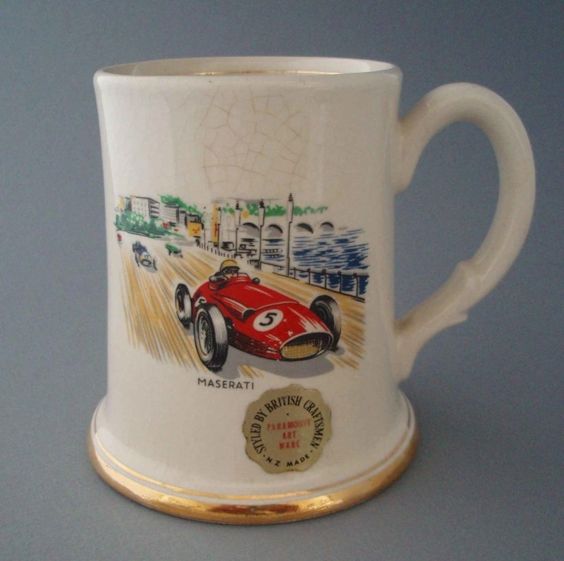 Beer stein - racing car | Record | DigitalNZ