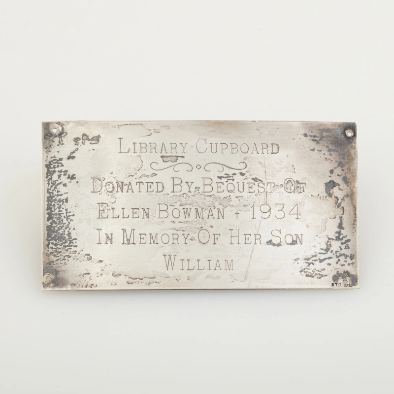 Memorial Plaque, William Bowman | Record | DigitalNZ