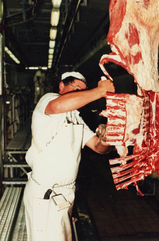 Photograph [Beef Boning Room, Mataura Freezing Works] | Record | DigitalNZ