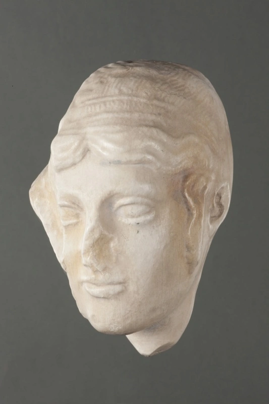 Plaster Cast Head of a youth from a relief | Record | DigitalNZ