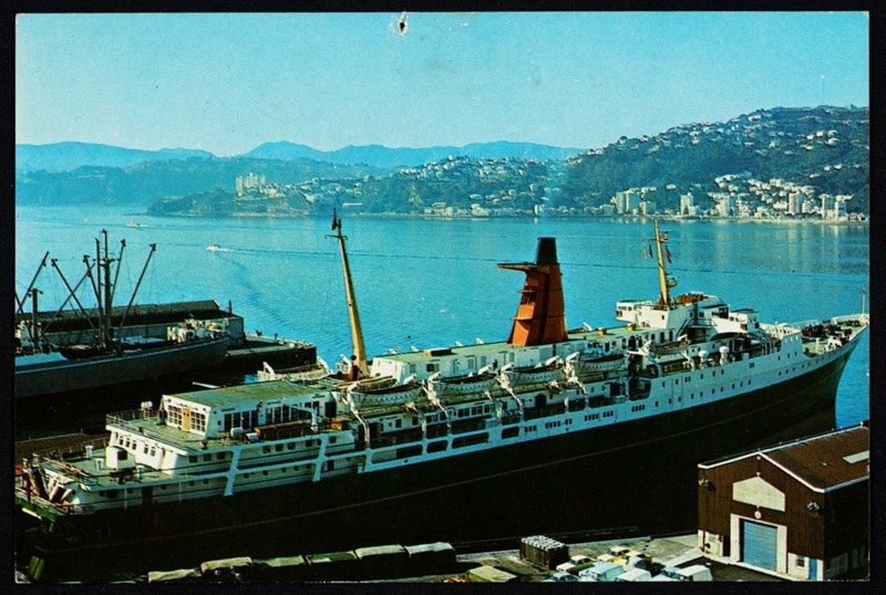The ferry 'Rangatira' in port. | Record | DigitalNZ