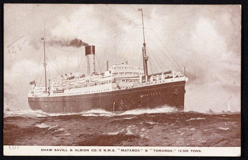The 'Mataroa' or the 'Tamaroa', Shaw Savill & Albion Line. | Record ...