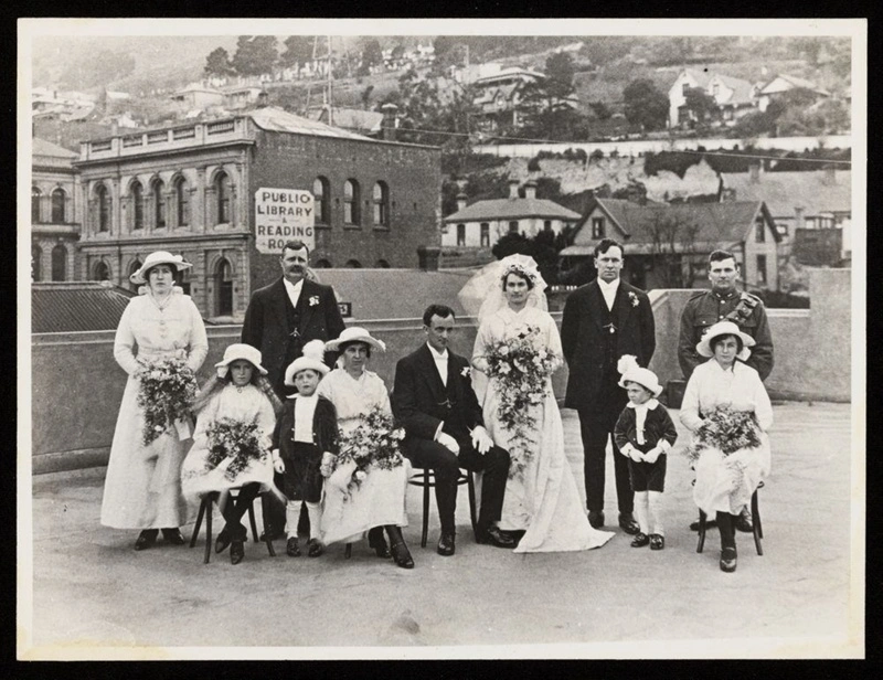 Wedding Party of Emily Beatrice Wyatt and A. John Pollard, 13 September ...