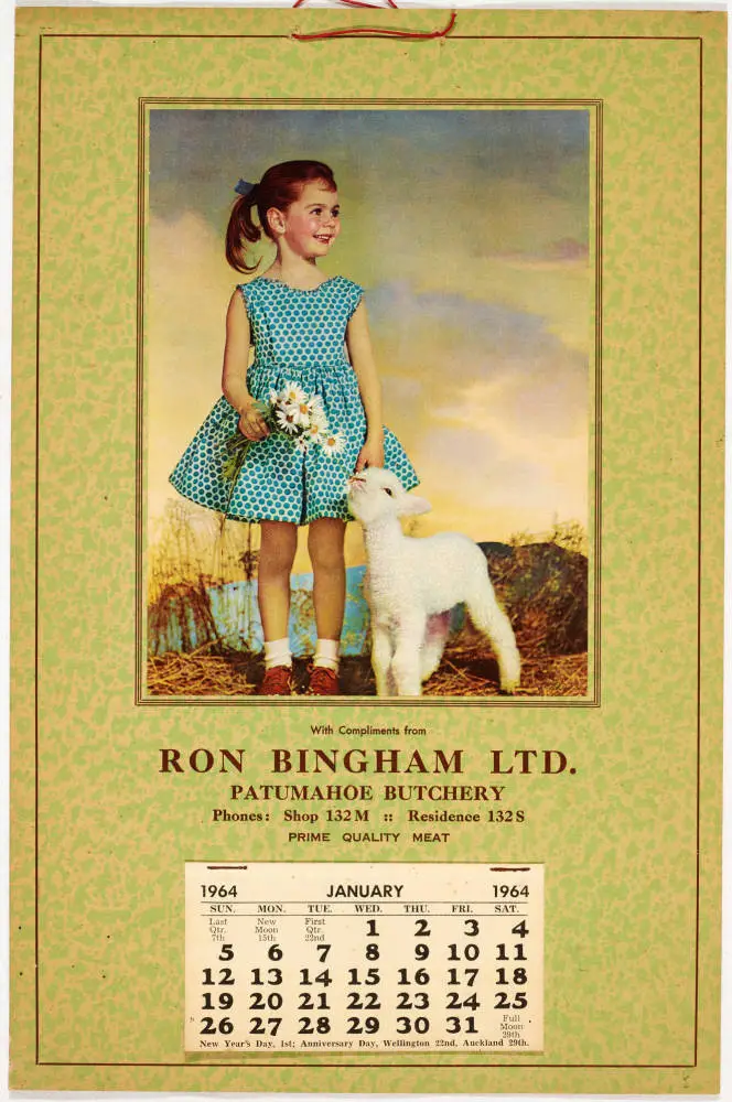 Calendar, Patumahoe, 1964 | Record | DigitalNZ