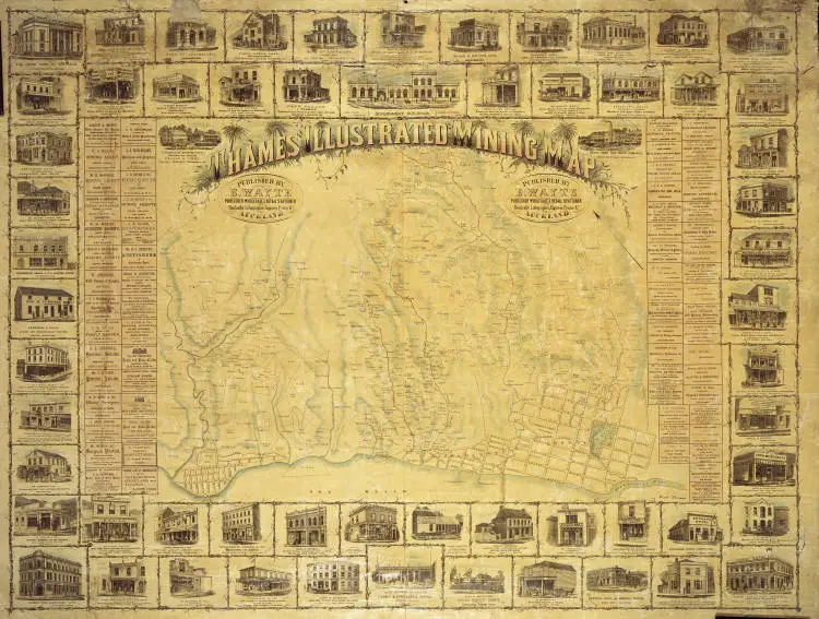 Thames illustrated mining map | Record | DigitalNZ