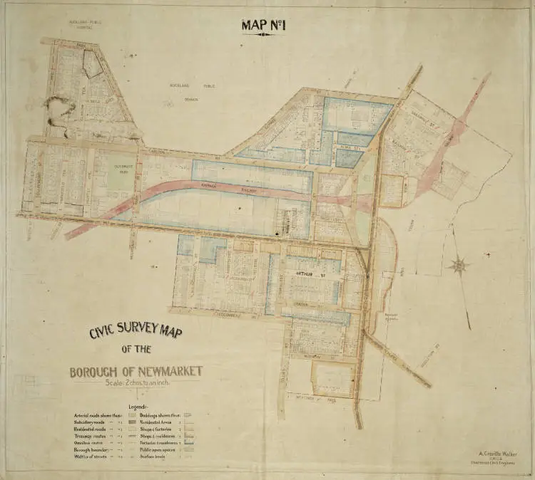 Civic survey map of the Borough of Newmarket | Record | DigitalNZ