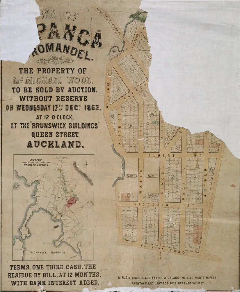 Town of Kapanga, Coromandel. | Record | DigitalNZ