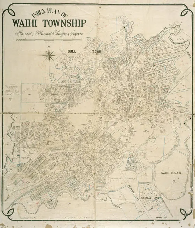 Index plan of Waihi township [by] Haszard & Haszard | Record | DigitalNZ