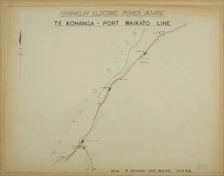 Te Kohanga - Port Waikato line | Record | DigitalNZ