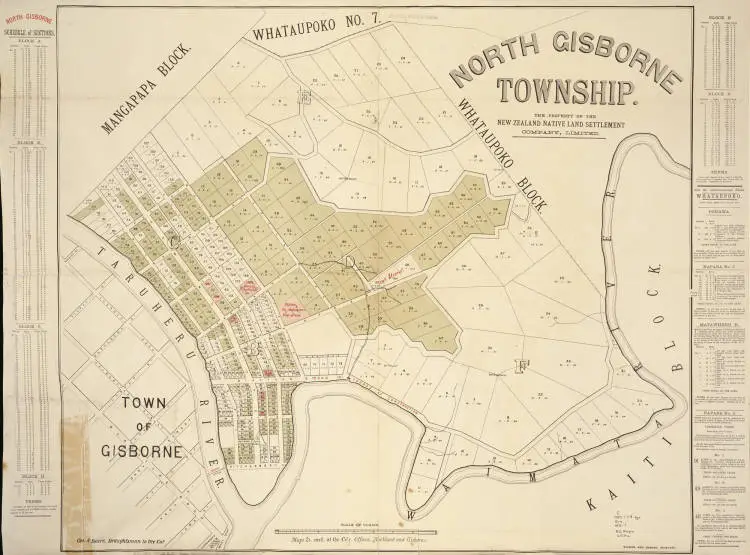 North Gisborne township; the property of the New Zealand Native Land ...