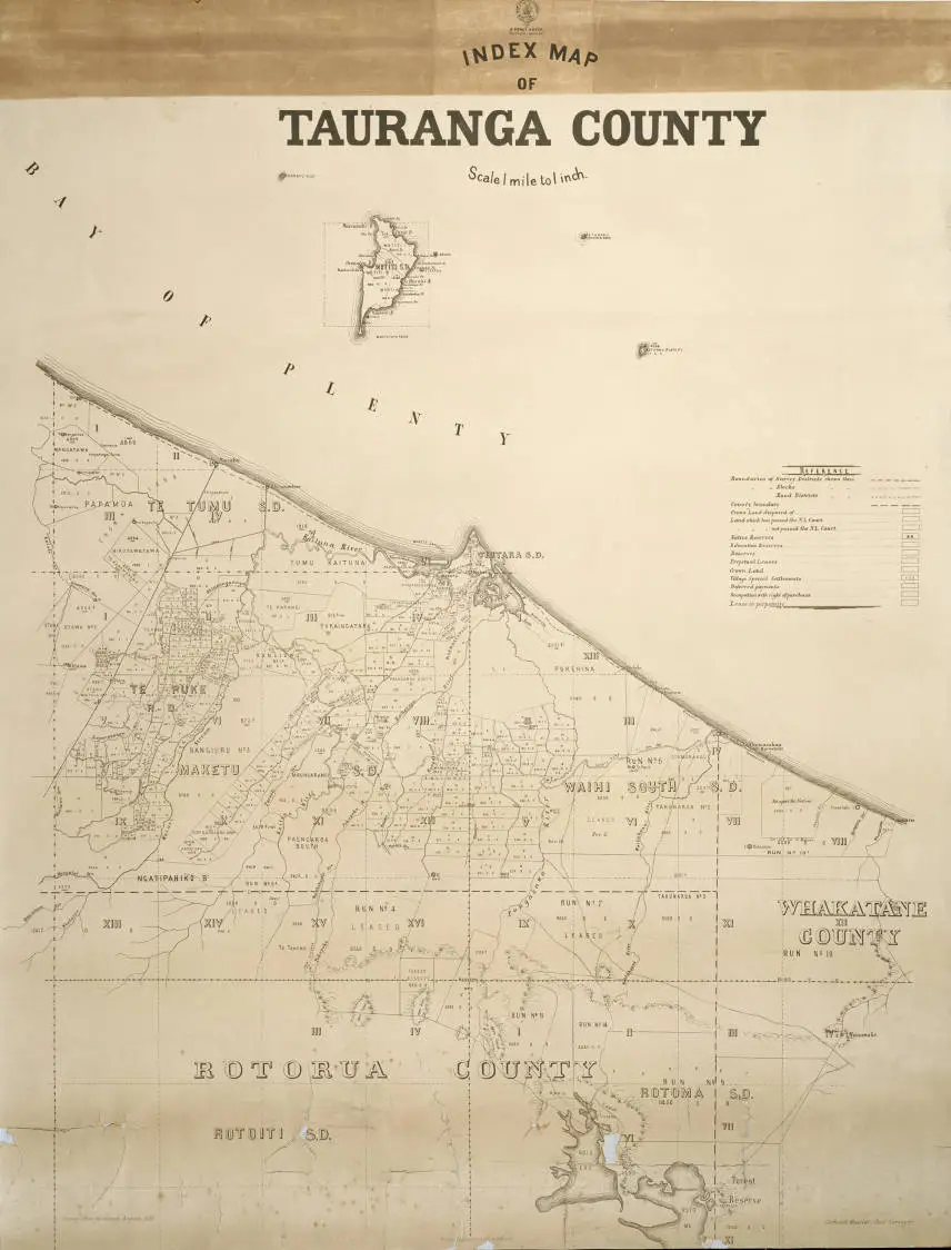 Index map of Tauranga County | Record | DigitalNZ