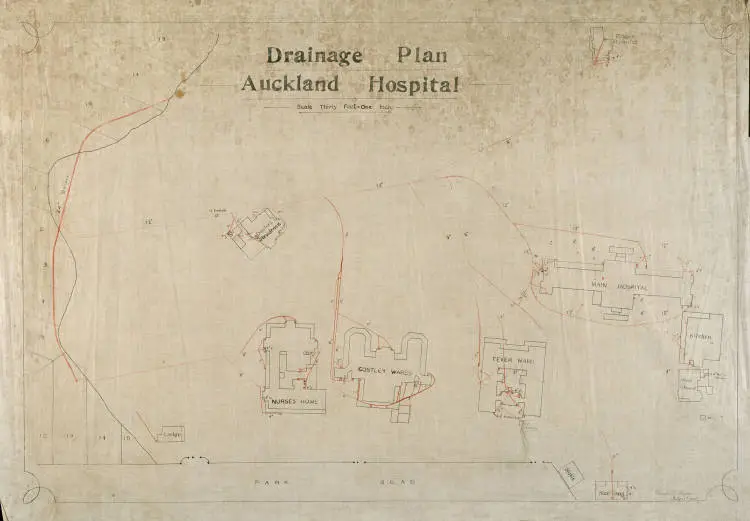 Drainage plan Auckland Hospital | Record | DigitalNZ