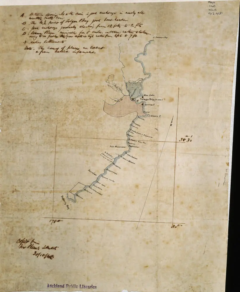 East Coast from Tokomaru Bay to Poverty Bay | Record | DigitalNZ