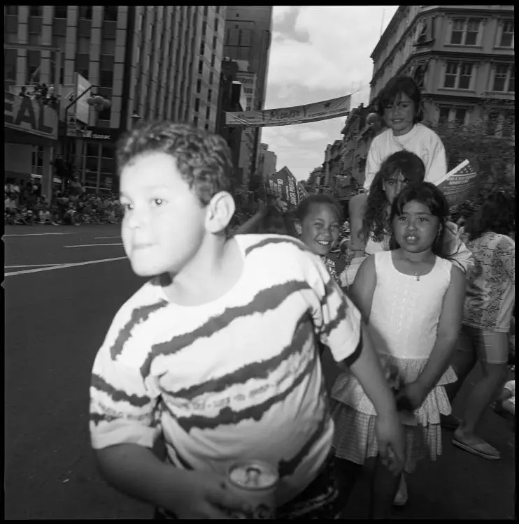 Farmers Santa Parade, Queen Street, 1989 | Record | DigitalNZ