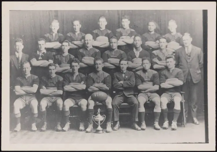 Manukau Rovers senior rugby football team, 1927 | Record | DigitalNZ
