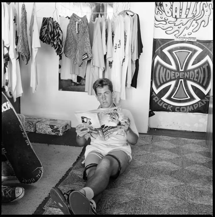 Blue Tile Lounge Skateboard shop, Symonds Street, Eden Terrace, 1990 ...