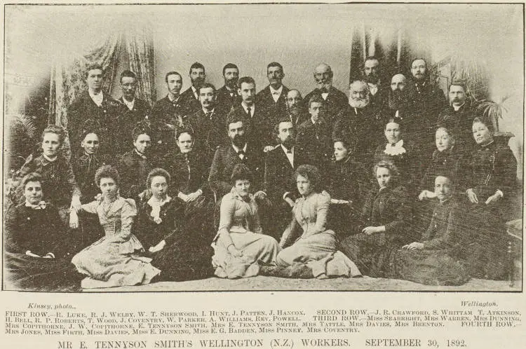 Mr E. Tennyson Smith's Wellington (New Zealand) workers, September 30 ...