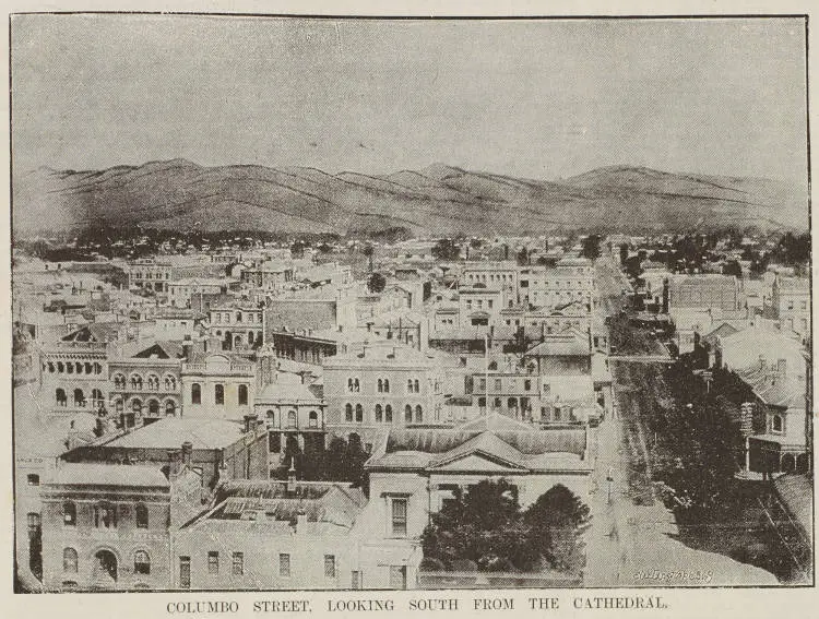 Columbo Street, looking south from the cathedral | Record | DigitalNZ
