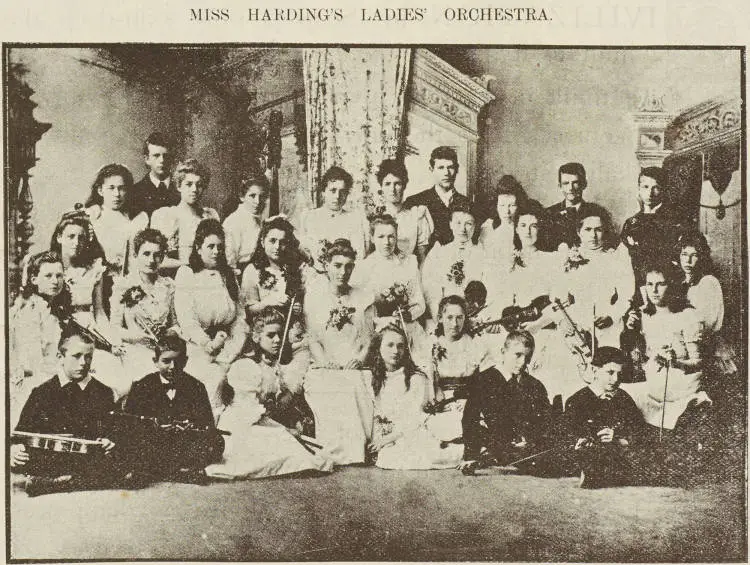 Miss Harding's Ladies' Orchestra | Record | DigitalNZ