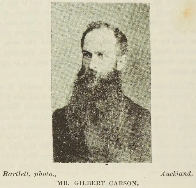 Mr Gilbert Carson | Record | DigitalNZ