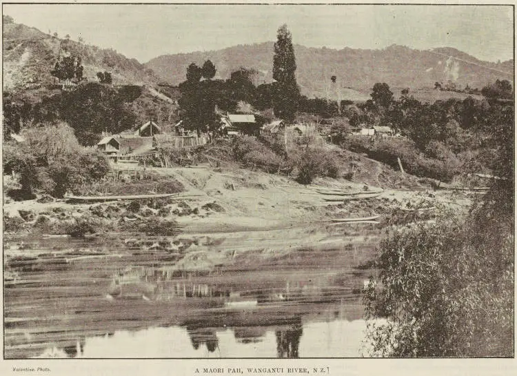 A Māori Pah, Wanganui River, N.Z. | Record | DigitalNZ