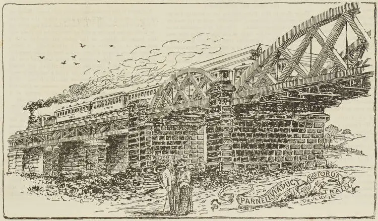 Parnell Viaduct and Rotorua train | Record | DigitalNZ