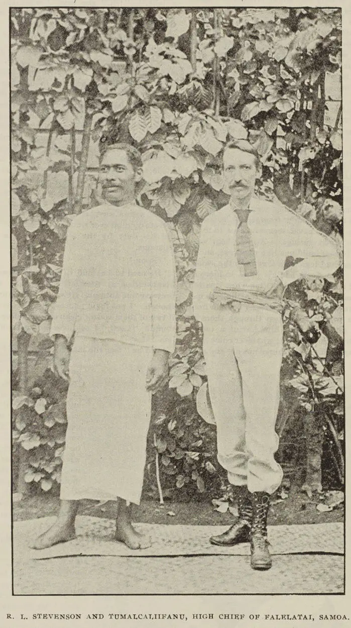 R. L. Stevenson and Tumalcaliifanu, High Chief of Falelatai, Samoa ...