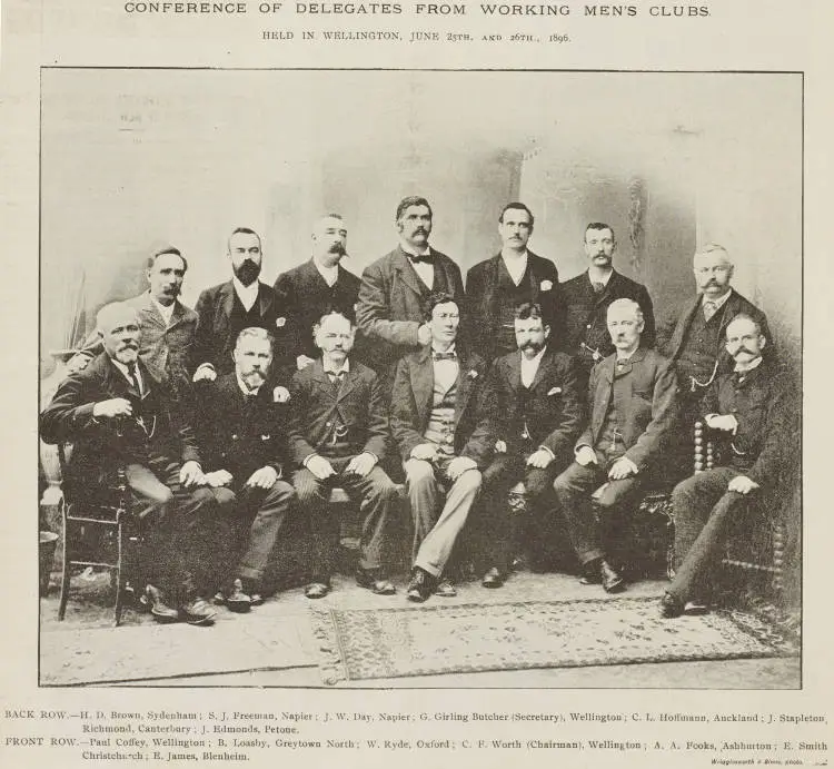 Conference of delegates from Working Men's Clubs | Record | DigitalNZ