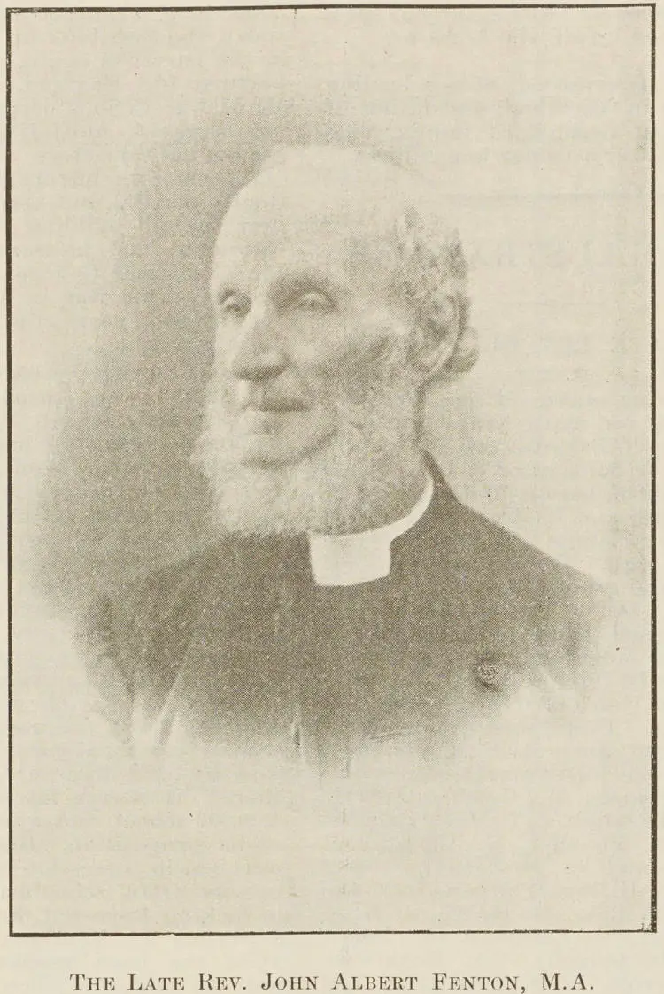 The Late Rev. John Albert Fenton, M.A. | Record | DigitalNZ