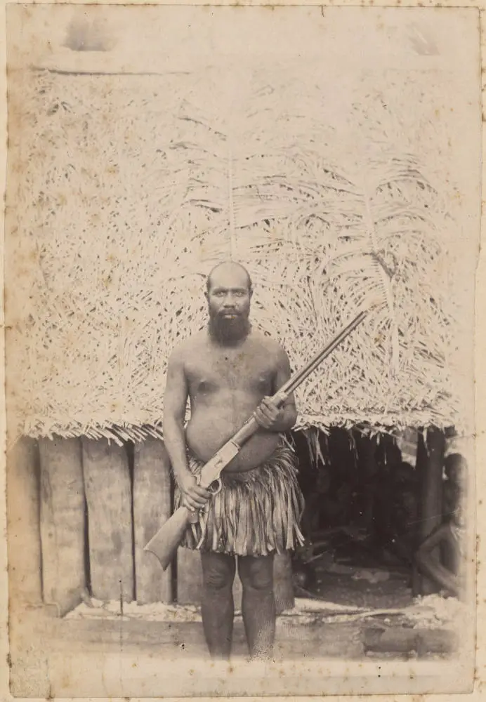 Pleasant Island warrior | Record | DigitalNZ