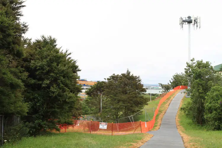 Path near Waterview motorway interchange, Point Chevalier, 2014 ...
