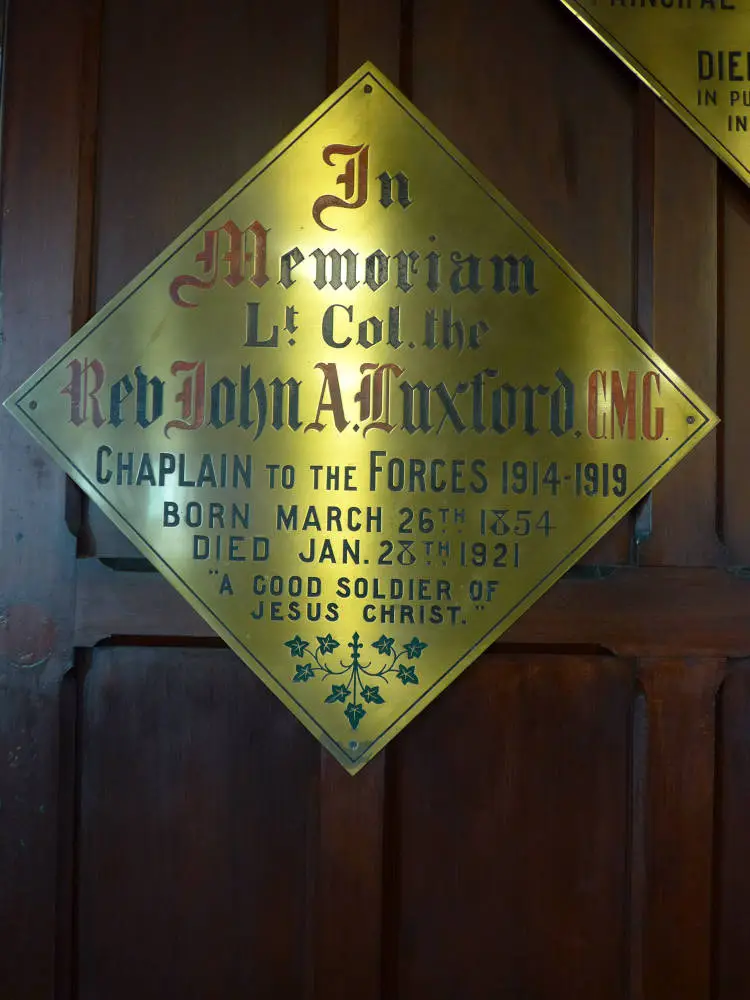 Pitt St Methodist Church, Luxford memorial plaque, Auckland, 2014 ...