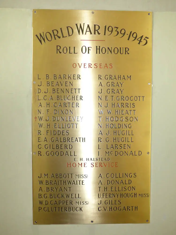 Pitt St Methodist Church, roll of honour, Auckland, 2014 | Record ...