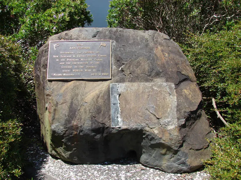 Military camps memorial stone, Pukekohe, 2013 | Record | DigitalNZ