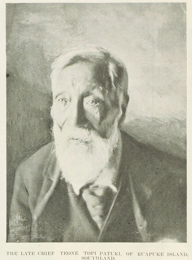 The late Chief Teone Topi Patuki, Of Ruapuke Island Southland | Record ...