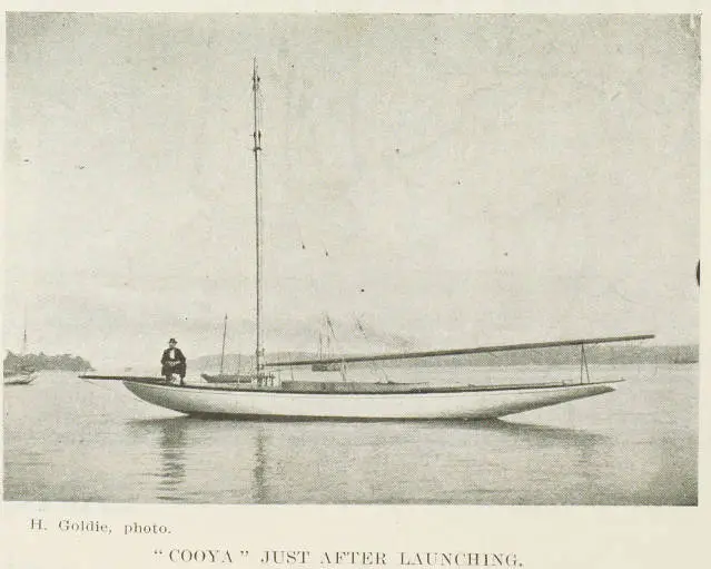 New yacht, Cooya. Built for A. W. Crane, Sydney | Record | DigitalNZ