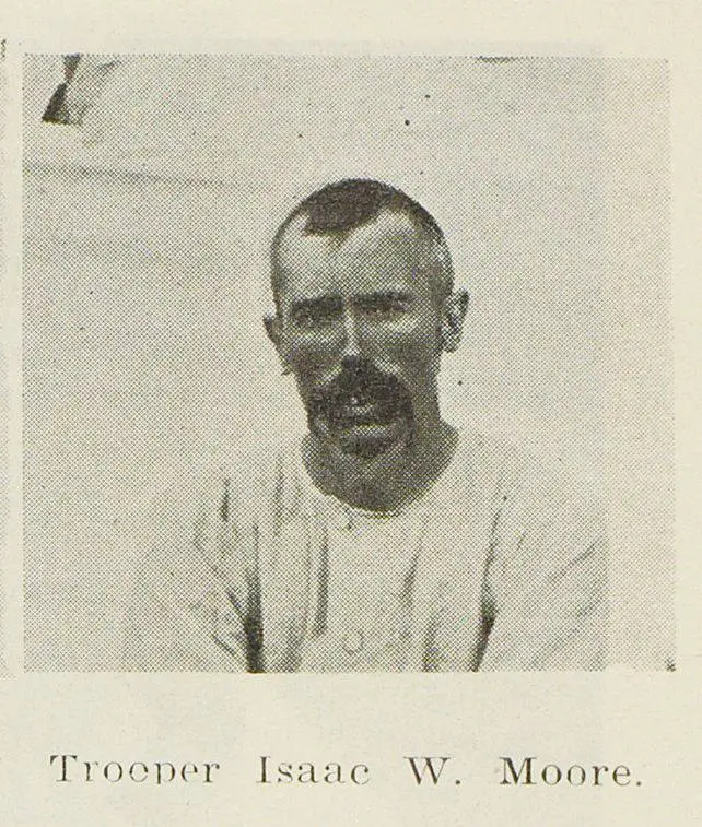 Member of the Sixth Contingent, Trooper Isaac W. Moore | Record | DigitalNZ