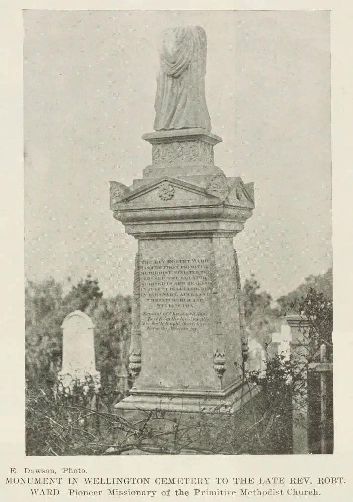 Monument In Wellington Cemetery to the late Rev. Robt. Ward | Record ...