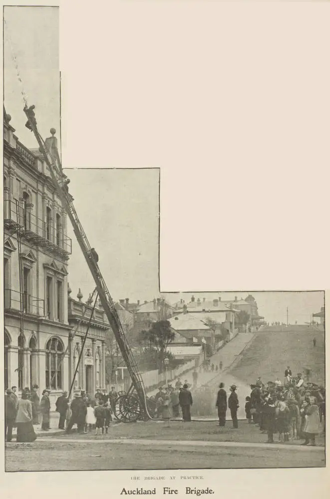 The brigade at practice | Record | DigitalNZ