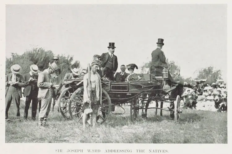Sir Joseph Ward addressing the natives | Record | DigitalNZ