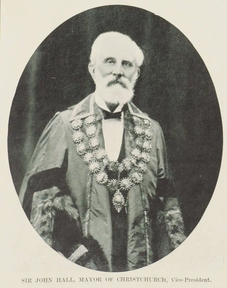 Sir John Hall, Mayor of Christchurch, Vice-President | Record | DigitalNZ