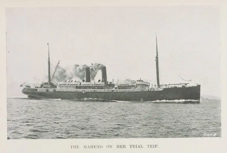 The Maheno on her trial trip | Record | DigitalNZ