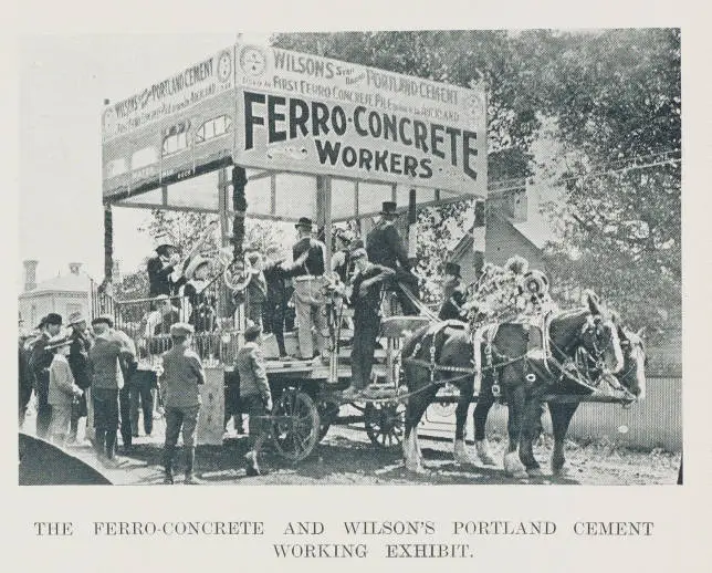 The Ferro-concrete and Wilson's Portland Cement working exhibit ...