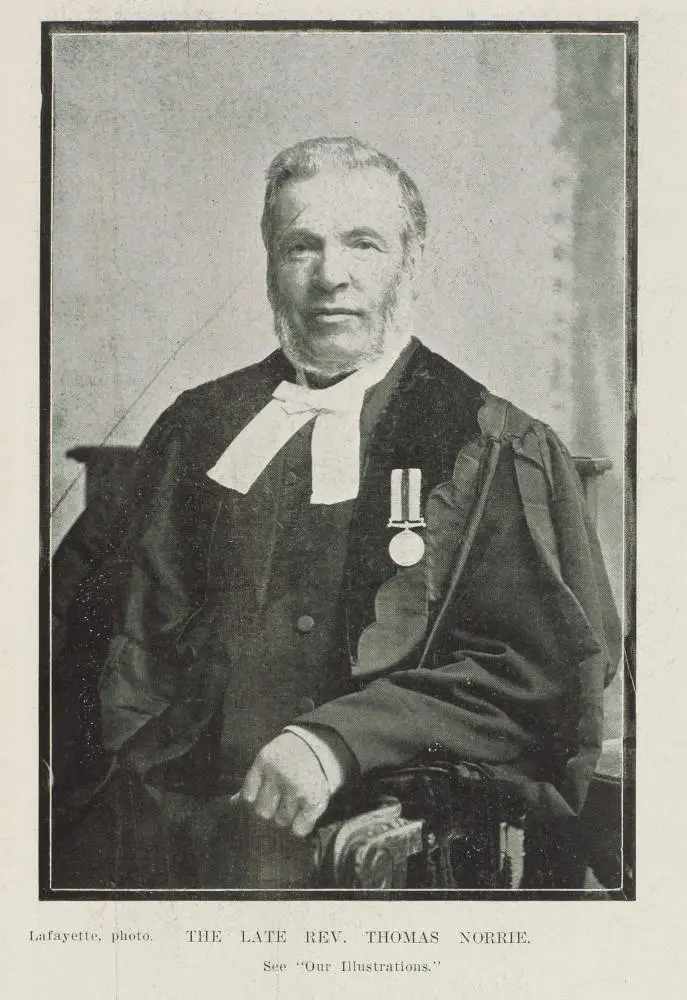 The late Rev Thomas Norrie | Record | DigitalNZ