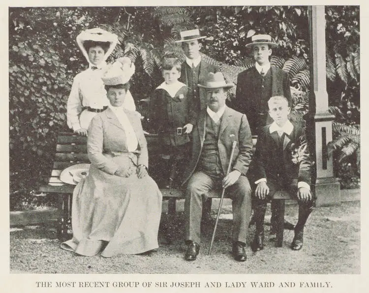 The most recent group of sir Joseph and Lady Ward and family | Record ...