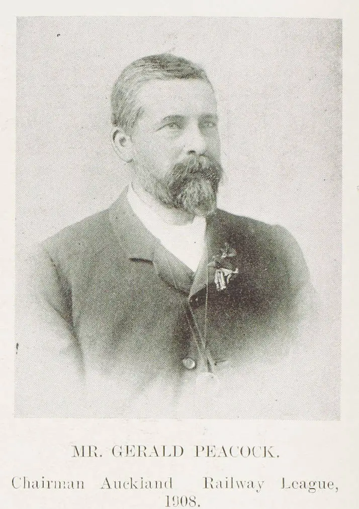Mr Gerald Peacock. Chairman Auckland Railway League, 1908 | Record | DigitalNZ